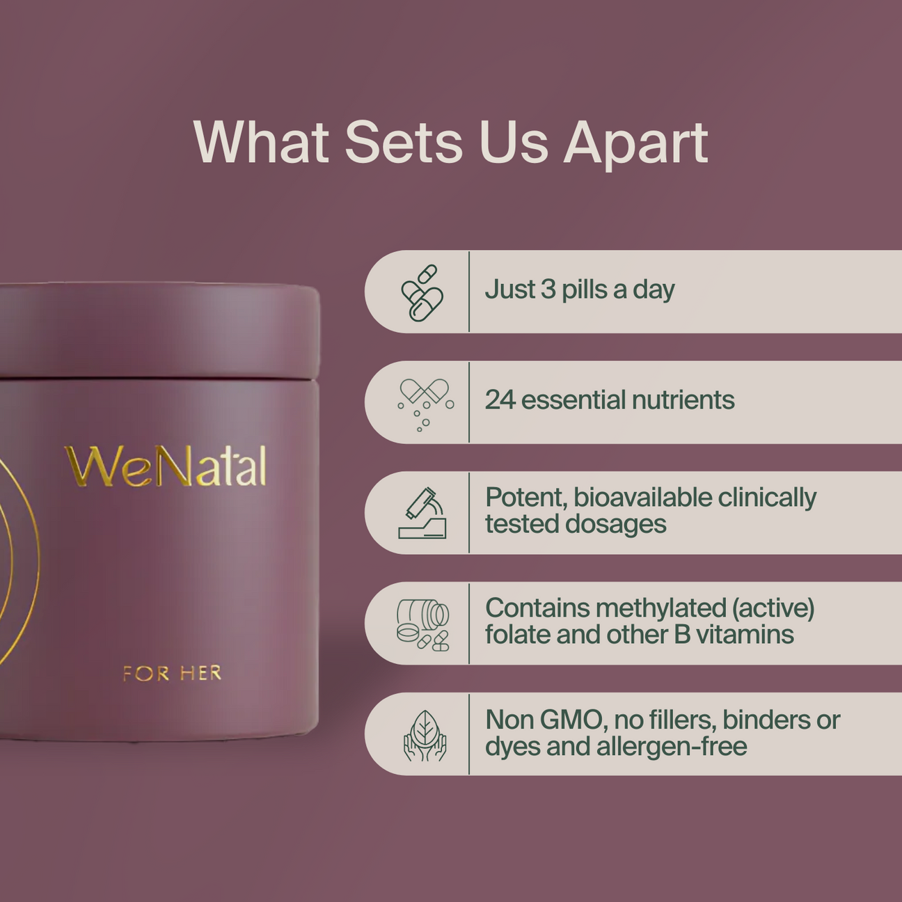 Prenatal Vitamin Supplements for Women | WeNatal